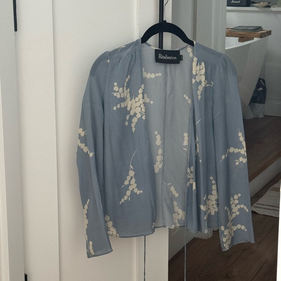 Realisation Par | Tops | Realisation Par Bianca Blue Shirt | Poshmark
